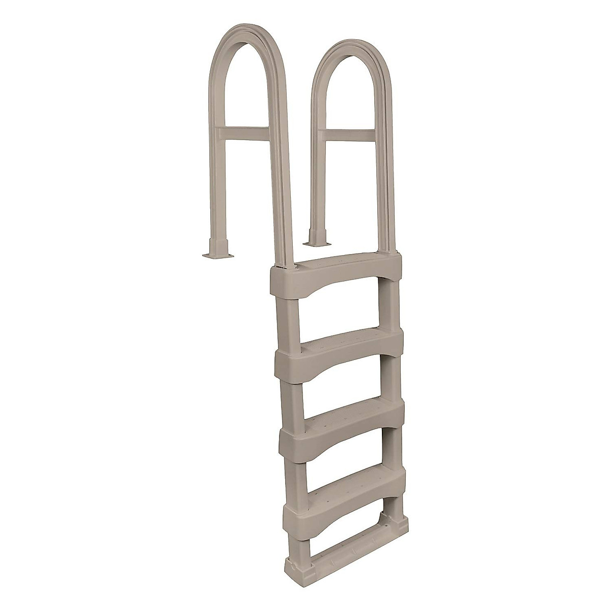Blue Wave Snap-Lock Deck Ladder for Above-Ground Swimming Pools in Taupe – 60-in Max Height