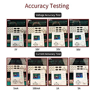 DC Power Supply Variable, 0-50V 0-5A Adjustable Switching Regulated Power Supply with 4 Digits LCD Display, Bench Power Supply with Multi Protections, Remote Control