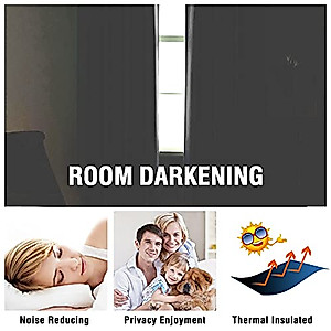 H.VERSAILTEX White Blackout Curtains 84 Inches Long (2 Layers) Light Blocking Lined Window Curtain Draperies for Bedroom Thermal Insulated Soft Thick Silky Grommet 2 Panels, White with White Liner