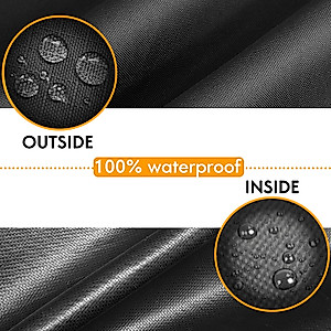 Gas Fire Pit bag 19-In Fire Pit Bag, Upgrade Fire Bowl Carry Bag Compatible with Outland Firebowl 893 870 823 Propane Gas Fire Pit for RV Travel & Camping Accessories, Black,Tolare