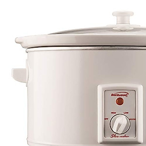 Brentwood Slow Cooker, 8 Quart, White