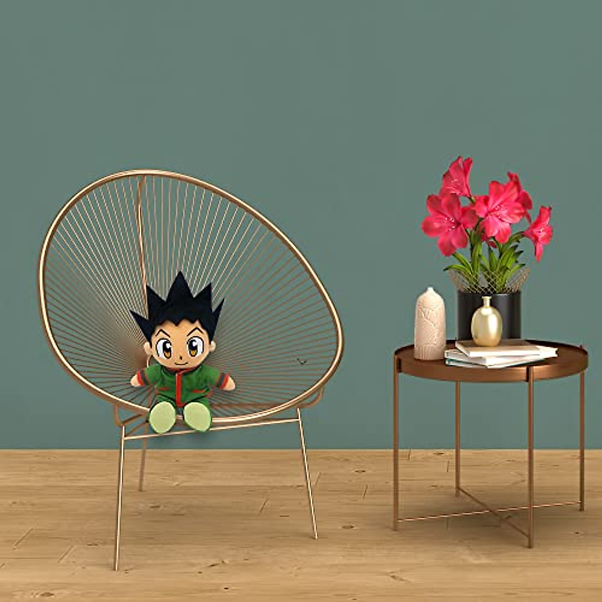 JUST FUNKY Official Hunter X Hunter Full Size Bounty Hunter Plush – 9" Tall Gon & Killua-Themed Anime Collectible – Show Off Your NEN, Great Home Decor – Great Gift for Fans, Bring Everywhere You Go!