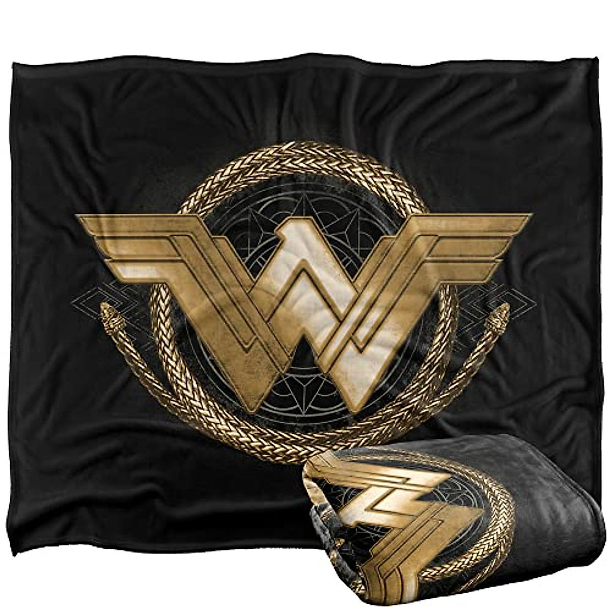 Wonder Woman Lasso Logo Silky Touch Super Soft Throw Blanket 50" x 60"