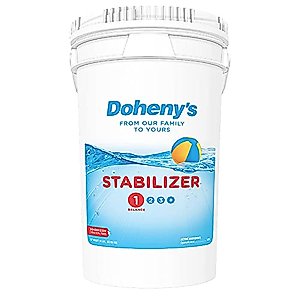 Doheny's Swimming Pool Stabilizer | Increases Your Chlorine's Effectiveness and Prevent UV Dissipation | Fast-Dissolving | 100% Pro-Grade Cyanuric Acid | 50 LB Bulk Bucket