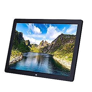 High-Definition Digital Photo Frame 17-inch Electronic Photo Album mall Video Player Advertising Player Supports 1080P Video Playback (Color : White)