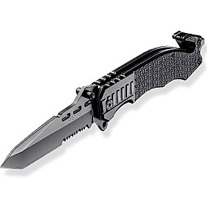 Seenew Outdoor Survival Pocket Knife Perfect for Work Hiking Camping（Large gift box）