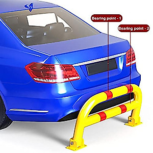 Thickened Anti-Collision Parking Barriers,Double Pole Double Lock Parking Space Lock,Manual Parking Blocker Used for Highway Pile Road Marking Parking Facilities