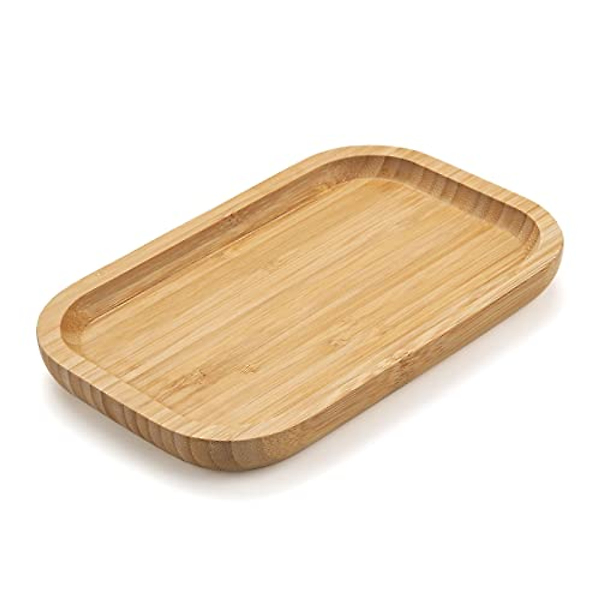 Bamboo Vanity Tray, Bathroom Counter Tray, Toilet Tank Tray, Bathroom Tray for Organizing and Home Decor, 7.9 x 5.1 x 0.8 inch