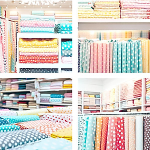 Barcelonetta | Poly Cotton Fabric for Sewing | Broadcloth Fabric | by The Yard | 60" Wide Roll | Lightweight, Breathable | Lining, Home Textile, Skirts, Tote Bags (Navy, 2 Yard)