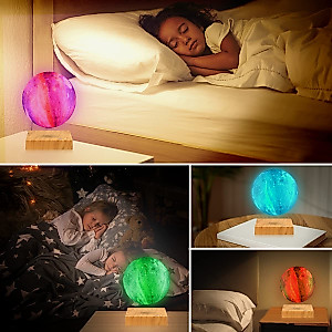 Galaxy Levitating Globe Moon Lamp-16 Colors 3D Printed Levitation Moon Light
