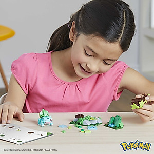 Mega Pokémon Building Toys Set, Bulbasaur’s Forest Fun with 82 Pieces, 1 Poseable Character, for Kids