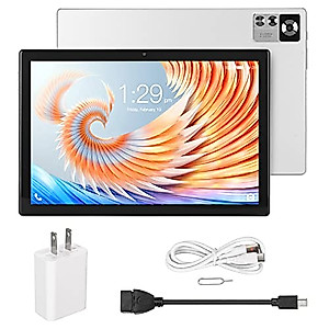 10.1 Inch Tablet, 100‑240V 7000mAh Tablet PC 5GWIFI 8GB RAM 256GB ROM for School Office (US Plug)