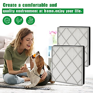 HE400 HEPA Filter Replacement Compatible with Shark HE400 HE401 HE402 HE405,2 Pack