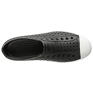 Native Shoes, Jefferson, Lightweight Sneaker for Adults, Jiffy Black/Shell White, 8 M US Women/6 M US Men