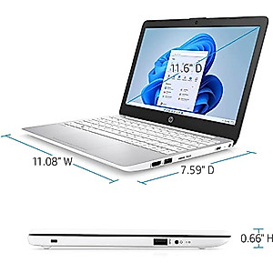 HP 2022 Stream 11 Laptop, Intel Quad Core Celeron N4120, 4 GB RAM, 64 GB Storage, 11.6” HD Anti-Glare Display, Windows 11, Long Battery Life, Thin & Portable, YSC Accessory, Includes Microsoft 365