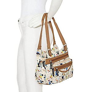 Lily Bloom Mona Four Poster Crossbody Shoulder Bag (Parrot Talk)