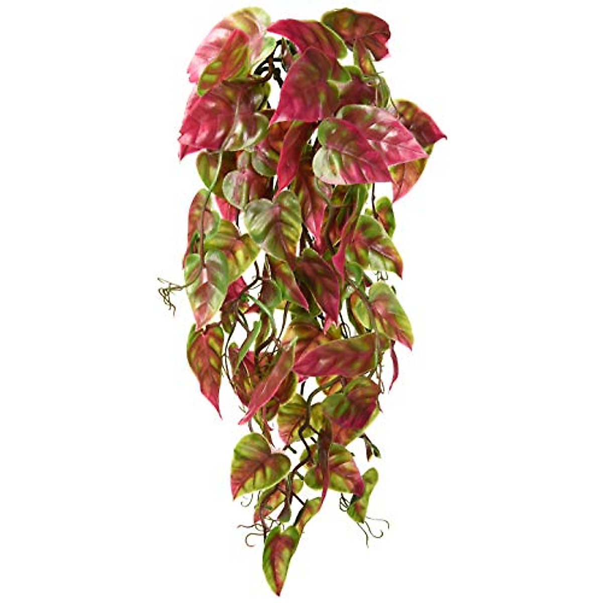 Penn-Plax Reptology Decorative Hanging Terrarium Plant Vines for Reptiles and Amphibians – 12” Length – Green & Red