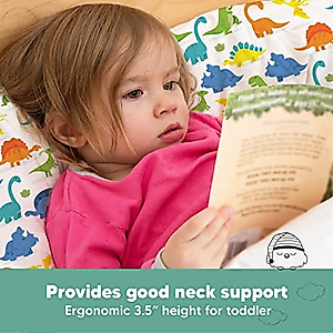 KeaBabies Toddler Pillow with Pillowcase and Toddler Pillowcase for 13X18 Pillow - 13X18 Soft Organic Cotton Toddler Pillows for Sleeping - Organic Toddler Pillow Case for Boy, Kids