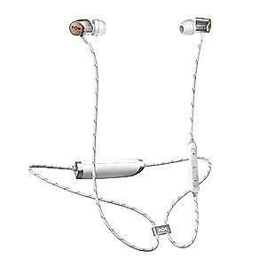 House of Marley Uplift 2 Wireless: Wireless Earphones with Microphone, Bluetooth Connectivity, 10 Hours of Playtime, and Sustainable Materials (Silver)