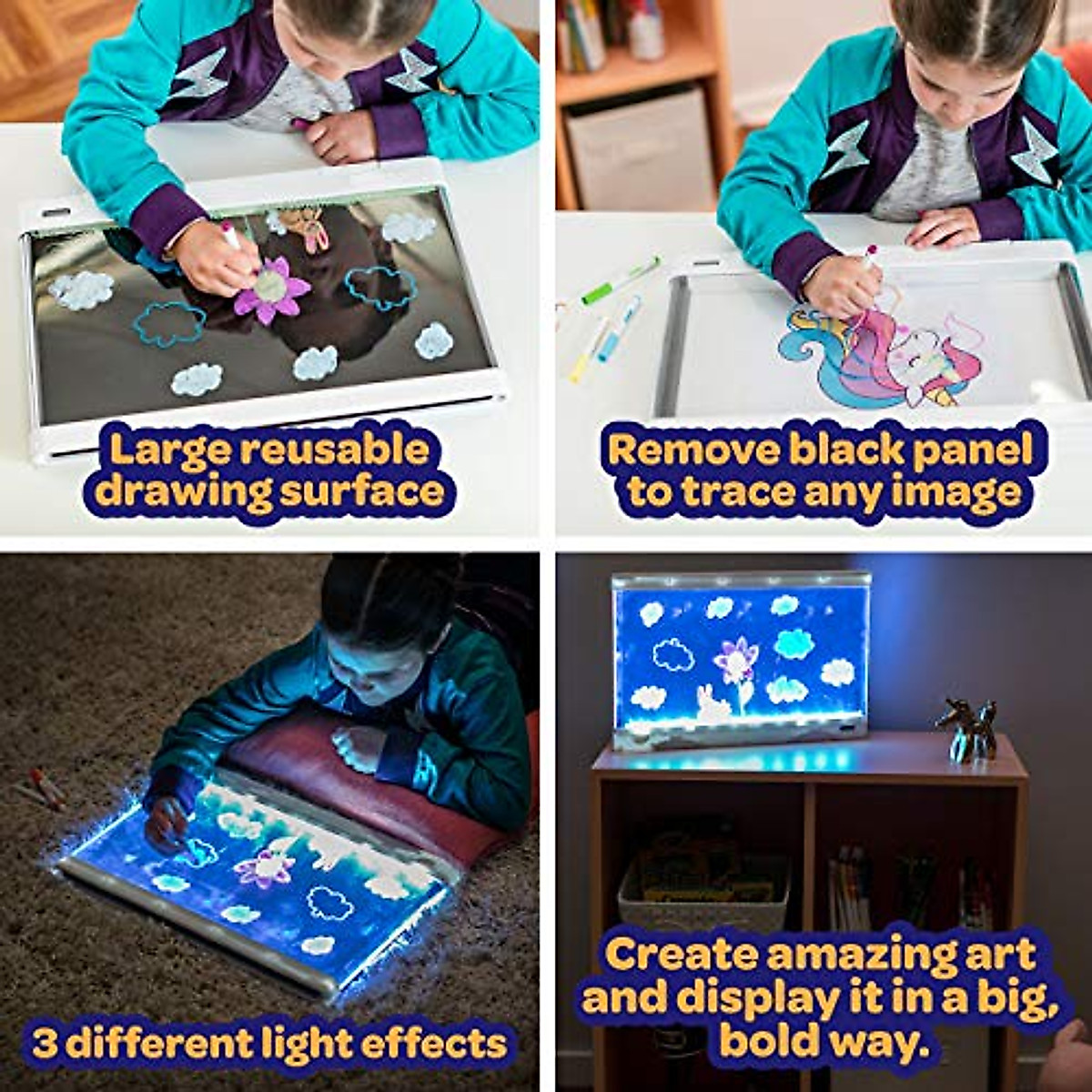 Crayola Ultimate Light Board for Drawing & Coloring - White, Light Up Kids Toy, Gift for Kids Ages 6, 7, 8, 9