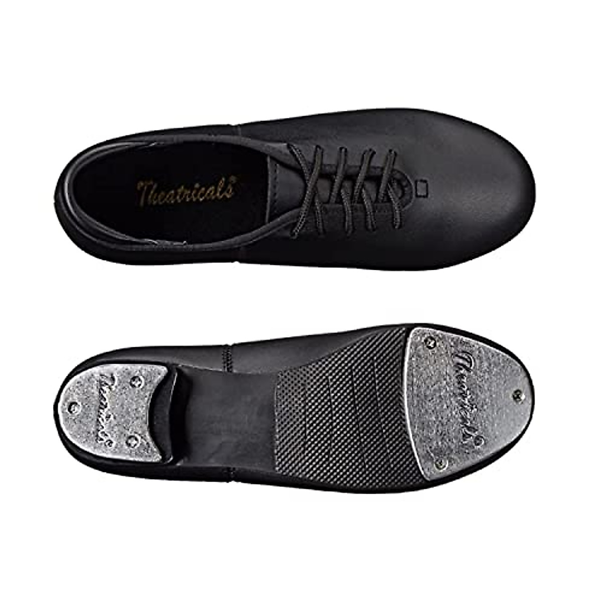 Theatricals Adult Lace-Up Tap Shoes Black 08.0M T9500