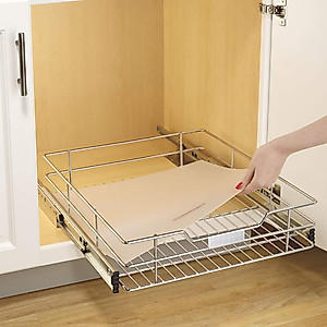 CUISINART 11" Sliding Cabinet Organizer, Chrome Finish