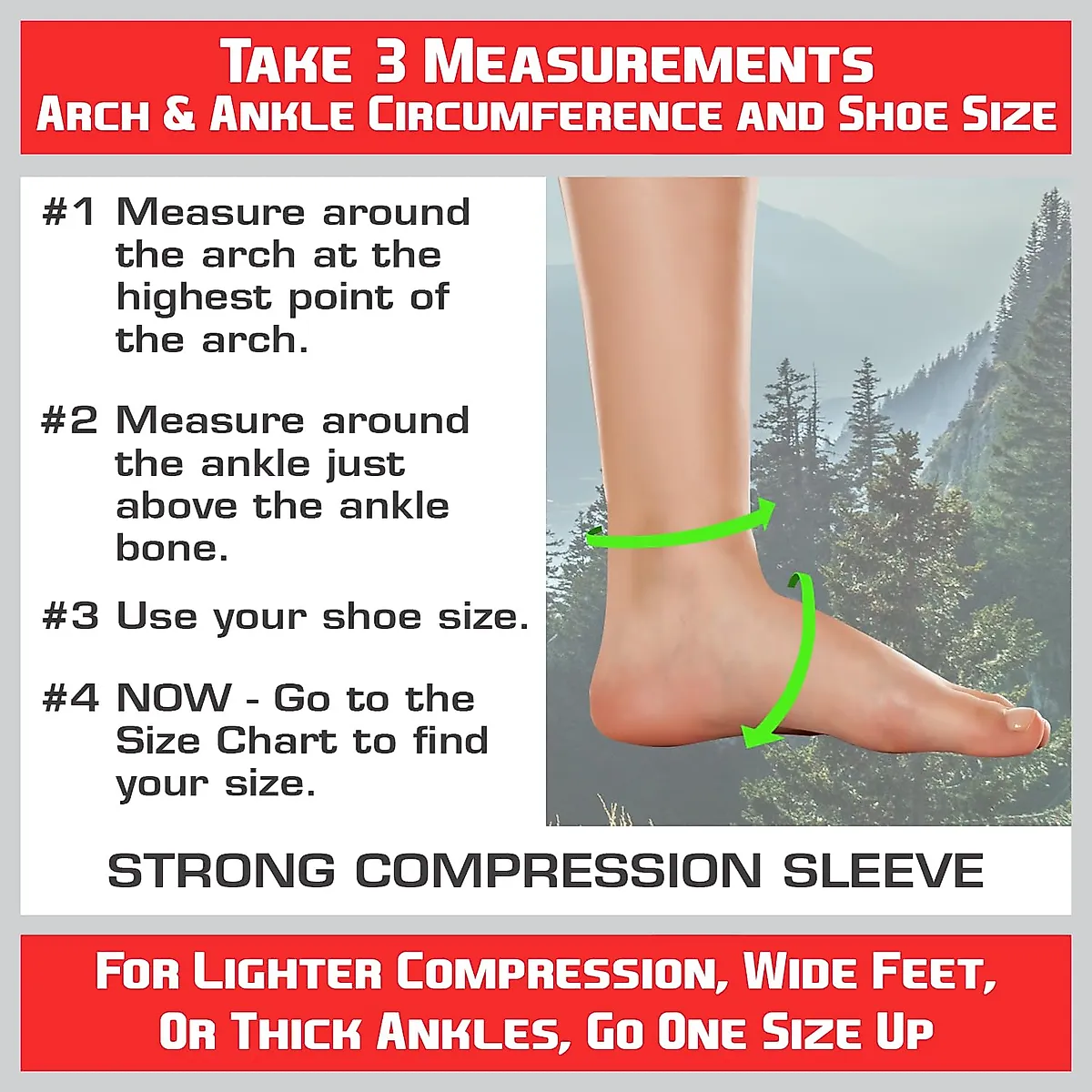 TechWare Pro Ankle Brace Compression Sleeve - Relieves Achilles Tendonitis, Joint Pain. Plantar Fasciitis Foot Sock with Arch Support Reduces Swelling & Heel Spur Pain. (Black/Gray L/XL)