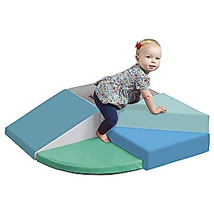 ECR4Kids SoftZone Junior Tiny Twisting Climber, Beginner Playset, Contemporary, 5-Piece