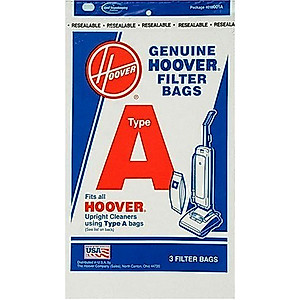 Hoover 4010001A Type A Vacuum Bags, 9 Bags