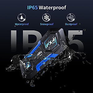 Fodsports Motorcycle Bluetooth intercom FX4 Pro 1200m Helmet Intercom,4 Riders Motorcycle Bluetooth Headset,Universal Bluetooth Helmet Headset,Helmet Communication System FM/Hard &Soft Mic/2Pack