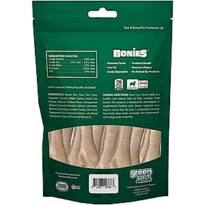 Bonies Natural Breath and Dental Formula Treats for Dogs, Made in USA - All Natural - Freshens Breath - Low Calories - for Dog Chicken Flavor, 20 Mini Bones