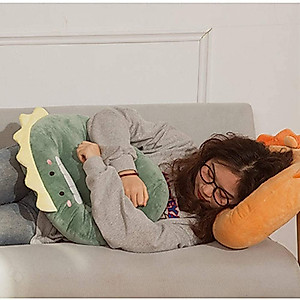 PUXU Cartoon Plush Animal Home Office Chair Student Round Padded Cushion Cute Cushion Plush Plush Decorative Cushion Often Cushion (42cm/16.5in,Strawberry Round)