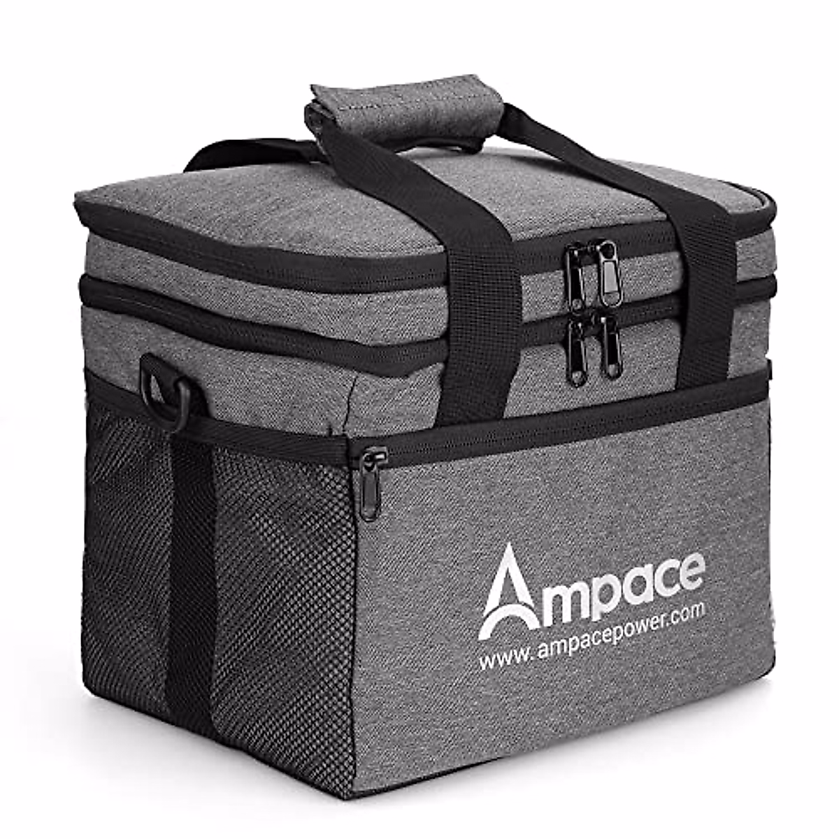 AMPACE Travel Carrying Case P600 Portable Power Station Triple-Layer Battery Storage Case Bag Waterproof & Shockproof Power Station Bag for Outdoor Camping Accessories RV Trip