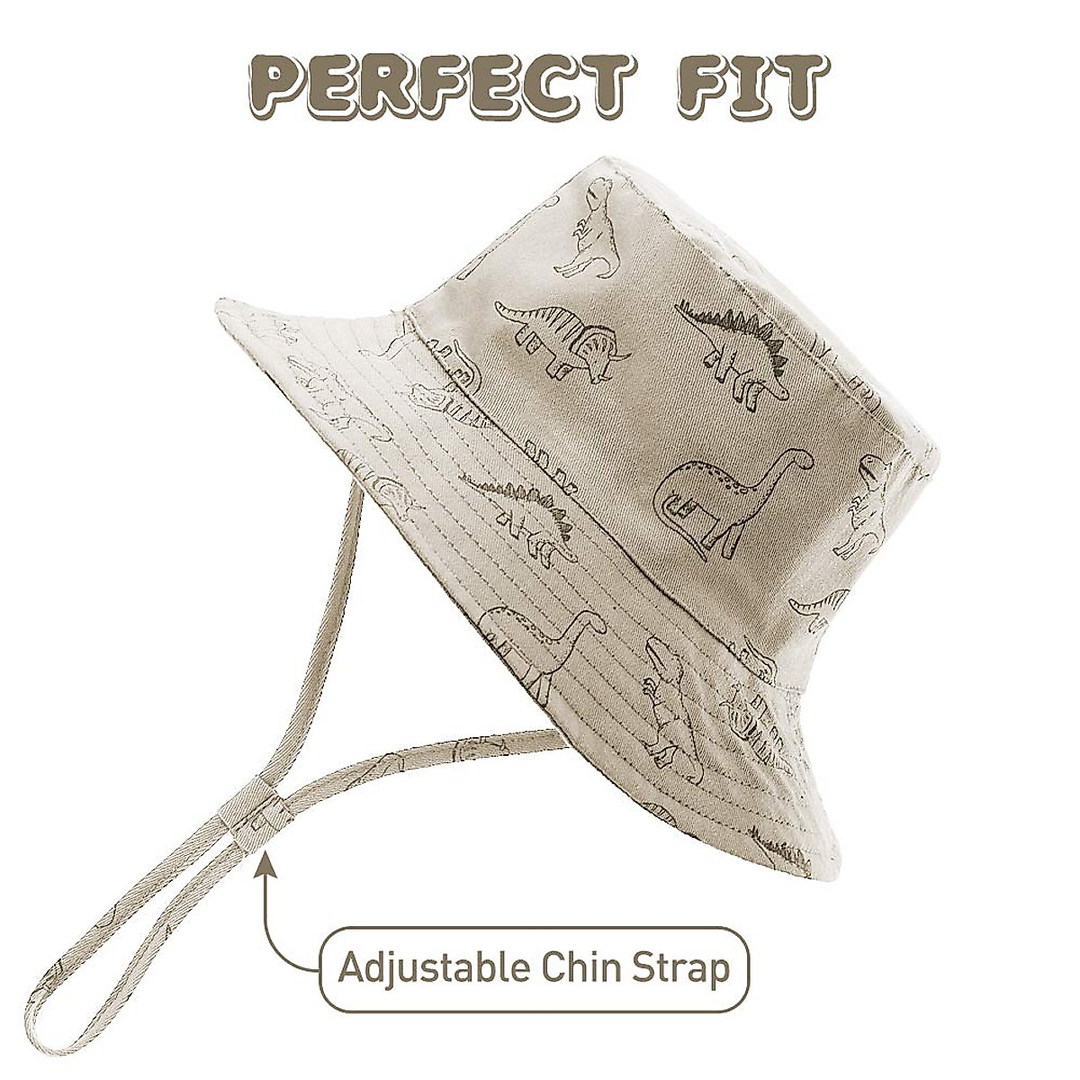 ORVINNER Baby Sun Hat Cotton, Toddler UPF 50+ Sun Protection Beach Bucket Hat Kids Boys Girls Wide Brim Summer Play Hat (A1-Navy, 2-4T)