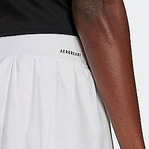 adidas Women's Club Tennis Pleated Skirt, White/Grey, X-Large