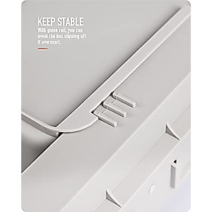 Baffect Under Sink Organizers and Storage, 2 Pack Pull Out Under Bathroom and Kitchen Cabinet Storage Drawer Organizer, Multi Purpose Sink Organizing Caddy up to 11lbs (Gray)