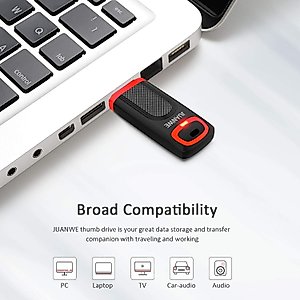 64GB USB 3.0 Flash Drive, JUANWE Thumb Drive 3.0 High Speed Jump Drive, Portable USB Drive with LED Indicator for PC Laptop Backup Storage Data