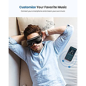 RENPHO Eyeris 1 FSA/HSA Eligible Eye Massager with Heat, Face Massager for Migraine Relief, Eye Care Mask Massager, Relax Reduce Eye Strain Dry Eye Improve Sleep, Birthday Gifts for Women/Men