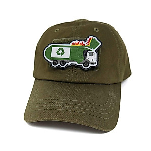 Garbage Truck Dumpster Fire Morale Patch | Recycle | PVC Rubber Tactical Patch | Funny Morale Patch