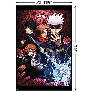 Trends International Jujutsu Kaisen-One Sheet English Wall Poster, 22.375" x 34", Unframed Version