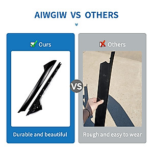 AIWGIW Windshield Pillar Trim Panel Molding Compatible with Ford Explorer 2011-2019 Replaces BB5Z7803136AA BB5Z-7803136-AB 926-450 (Left, Gloss Black)