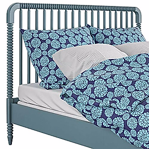 Little Seeds Rowan Valley Linden Kids’ Full Size Teal Bedframe Platform,