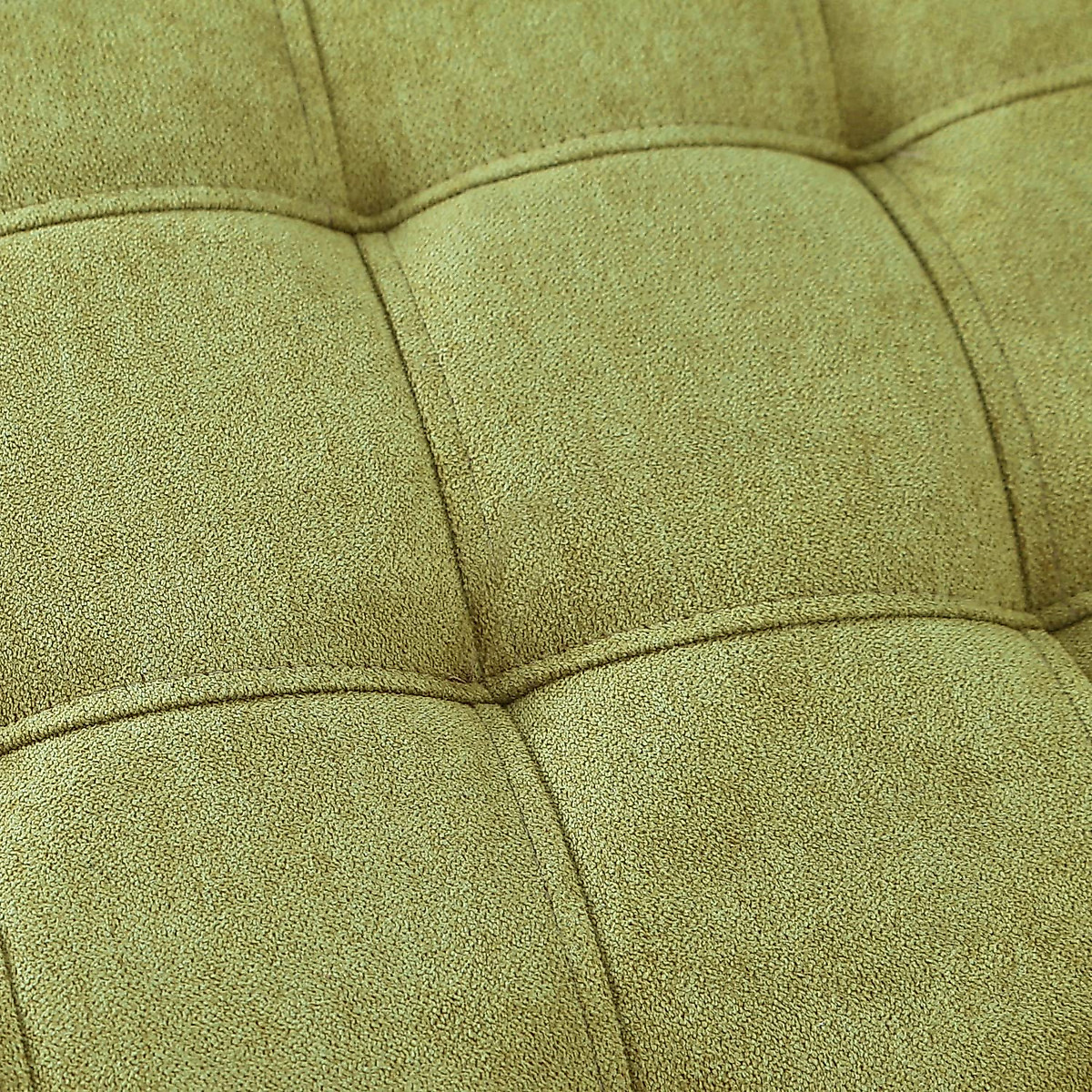 Homebeez Home Decor Ottoman,41.9 Inch Tufted Storage Bench Rectangular Footrest Stool for Entryway, Living Room and Bedroom, Green