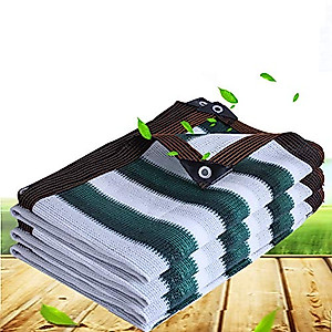 MAHFEI Shading Net Shade Cloth Privacy Protection Plant Flowers Anti-UV Corner Reinforcement with Metal Holes Tear Resistance Shade Rate 90% Outdoor Garden (Color : Blue White, Size : 3x3m)