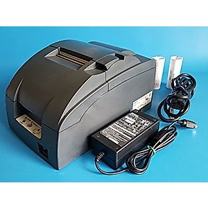 Epson TM-U220B M188B POS Receipt Printer USB Interface - Red & Black Ribbon - with Power Supply