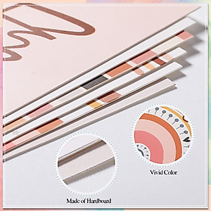 Pajean 24 Pcs Boho Thank You Cards with Envelopes and Stickers Rainbow Greeting Cards Boho Theme Note Cards Appreciation Card Thank You Cards for Baby Shower Wedding Boho Party Favors