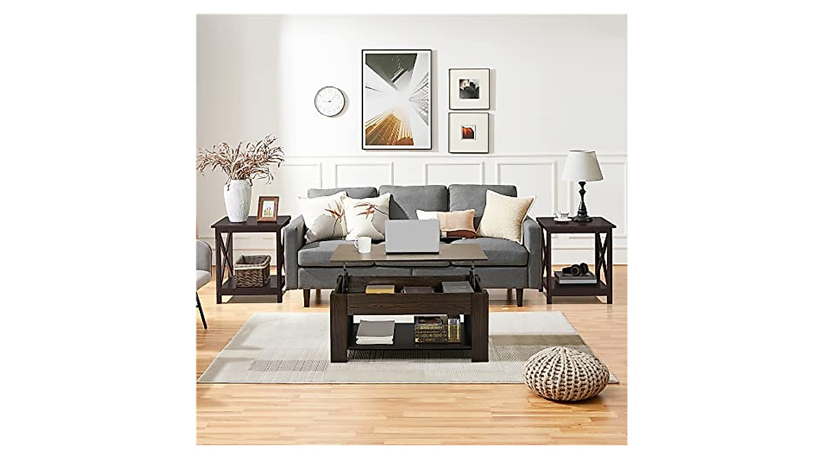 Yaheetech Lift Top Coffee Table - Space-Saving Design