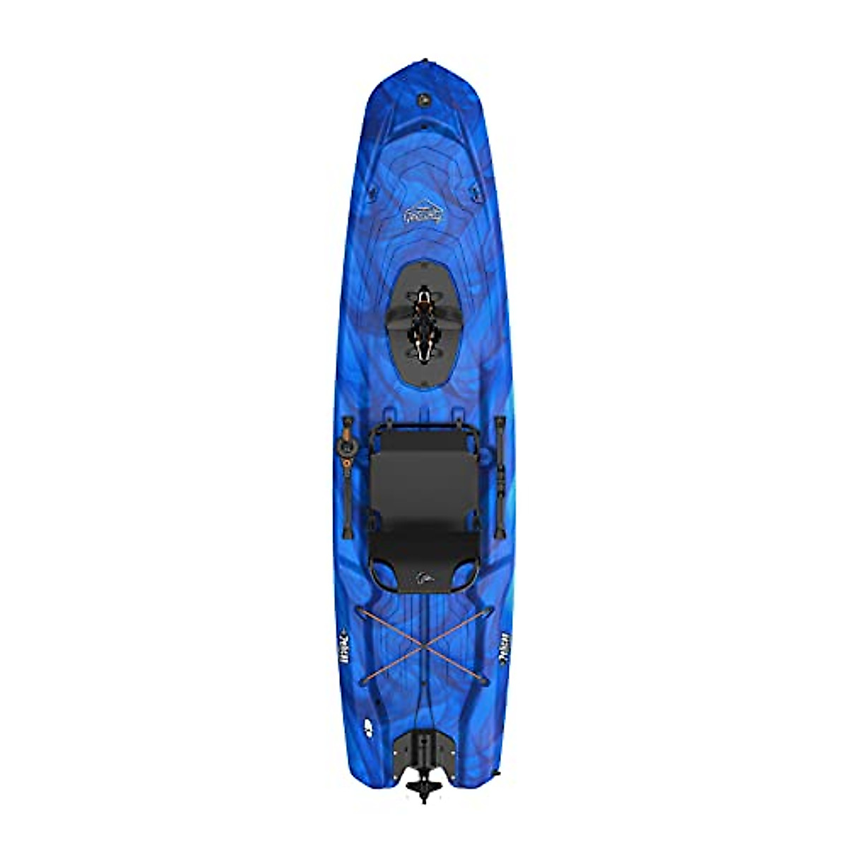 Pelican - Getaway 110 HDII Recreational Kayak- Sit-on-Top - Lightweight and Stable one Person Kayak Vapor Deep Blue-White- 11 ft