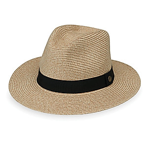 Wallaroo Palm Beach Fedora (Beige, L/XL) – UPF 50+ UV Sun Protection, Wide Brim, Stylish Design, Adjustable Size – Classic Sun Hat for Outdoor Events, Travel, and Everyday Wear
