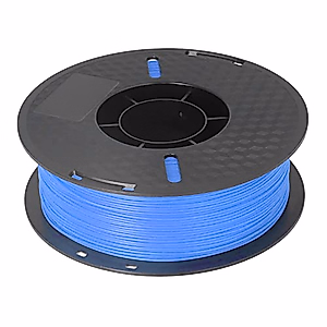 Gaeirt 3D Printer Roll Filament, Smokeless Plastic Shell 1kg Spool 1.75mm PLA Print Filament High Accuracy for Industrial Devices(Blue)
